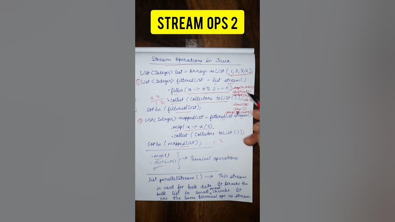 Day 12/100 of Noob to Pro in Java: Stream operations part 2 #java #learning #tutorial - YouTube