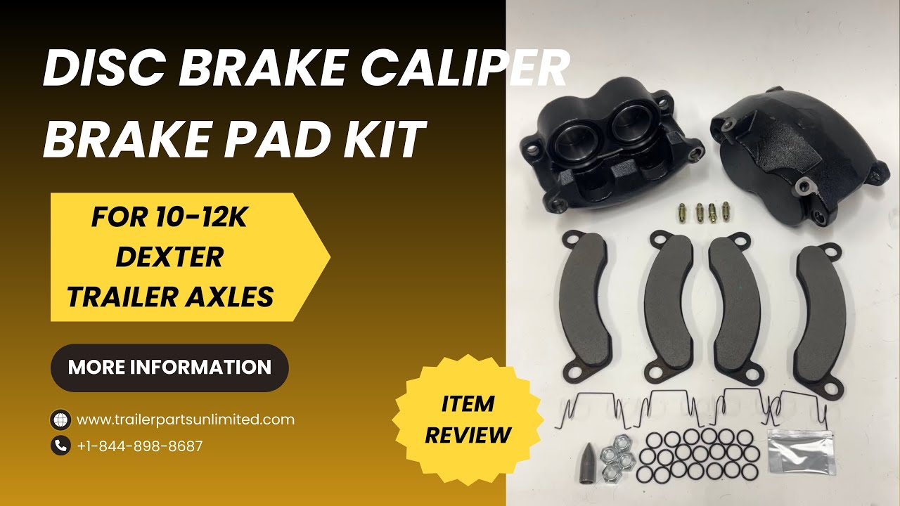 Disc Brake Caliper Brake Pad kit for 10k-12k Dexter trailer axles (one ...