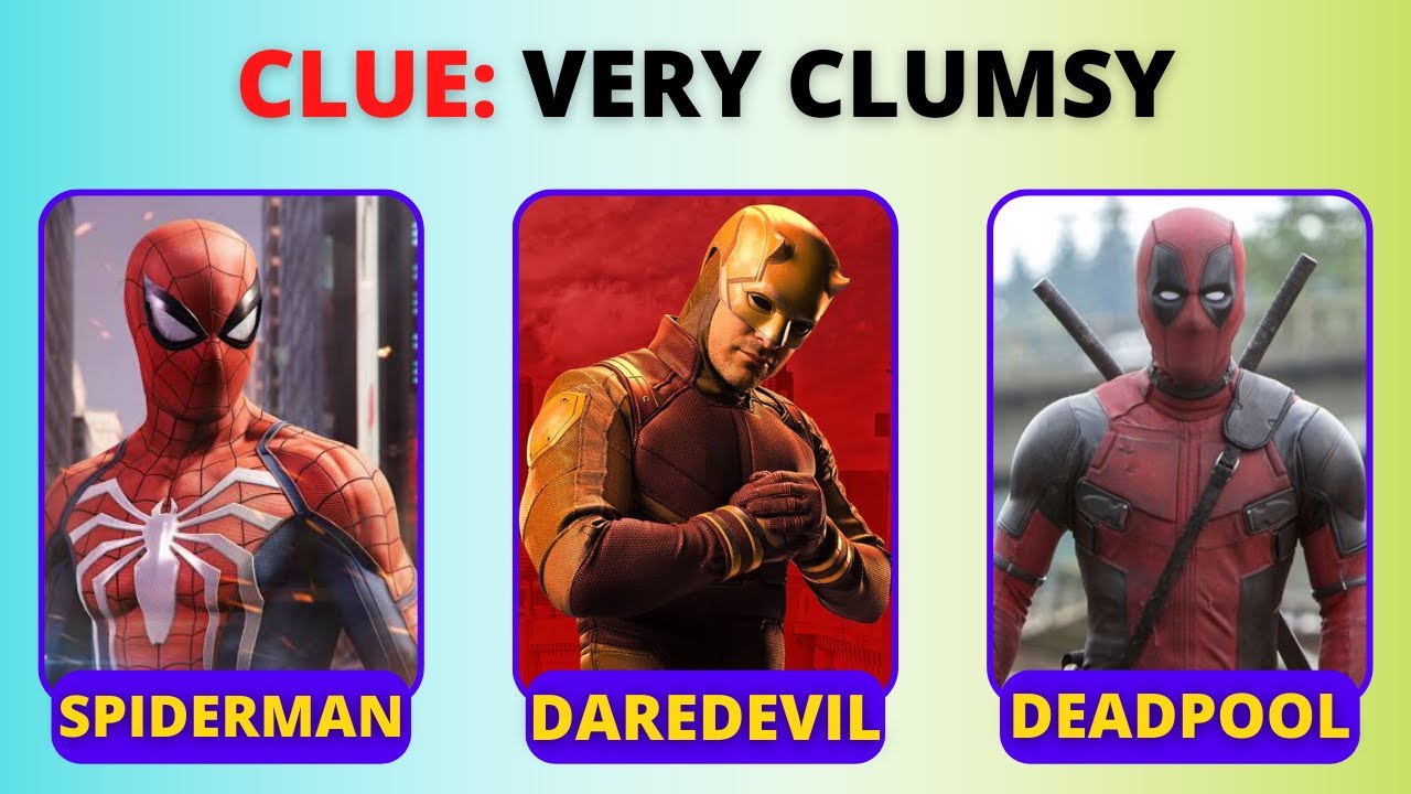 Guess the Marvel Character, ONLY with One Clue or Hint....!!!! - YouTube