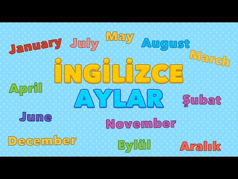 ÇOCUKLAR İÇİN İNGİLİZCE ÖĞRENME VİDEOLARI #1 İNGİLİZCE AYLAR