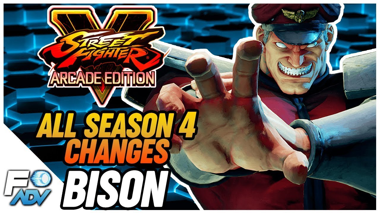 M.Bison SFV Season 4 Changes - Street Fighter 5 Arcade Edition - YouTube