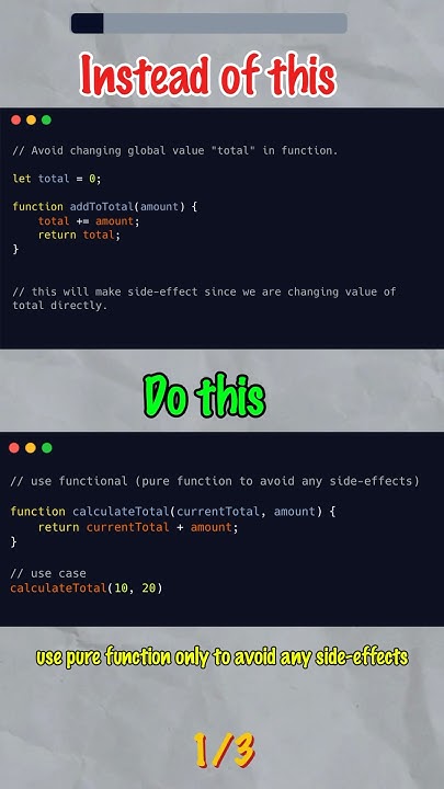 Day 5 Clean Code In Javascript Coding Javascriptdev Javascript Youtube