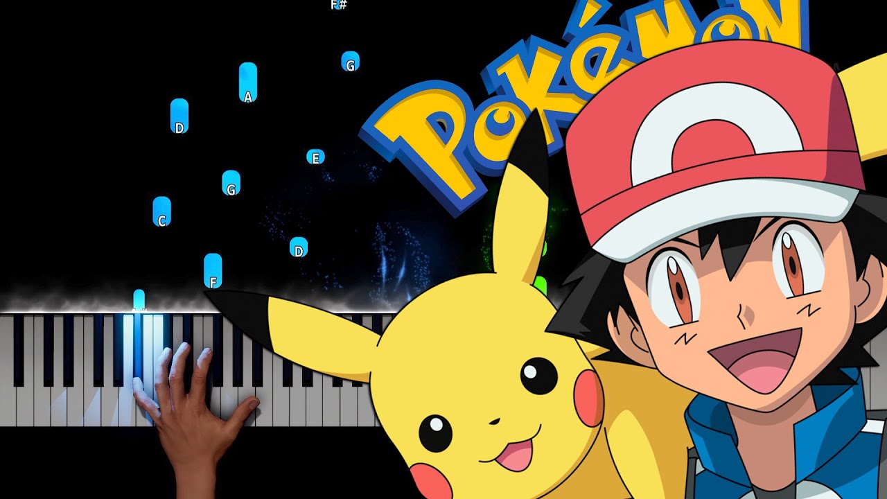 Pokémon Theme - Gotta catch ’em all! Piano Tutorial - YouTube