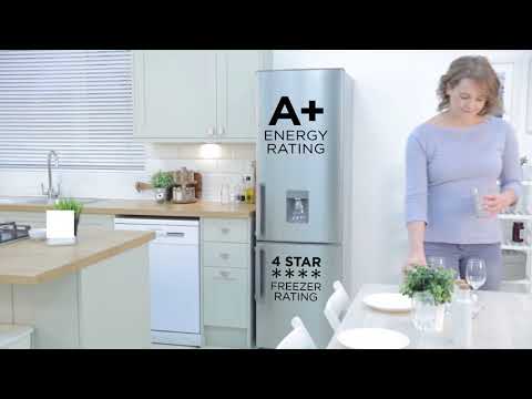 Russell Hobbs Freestanding Fridge Freezer with water dispenser RH55FFWD180B/SS