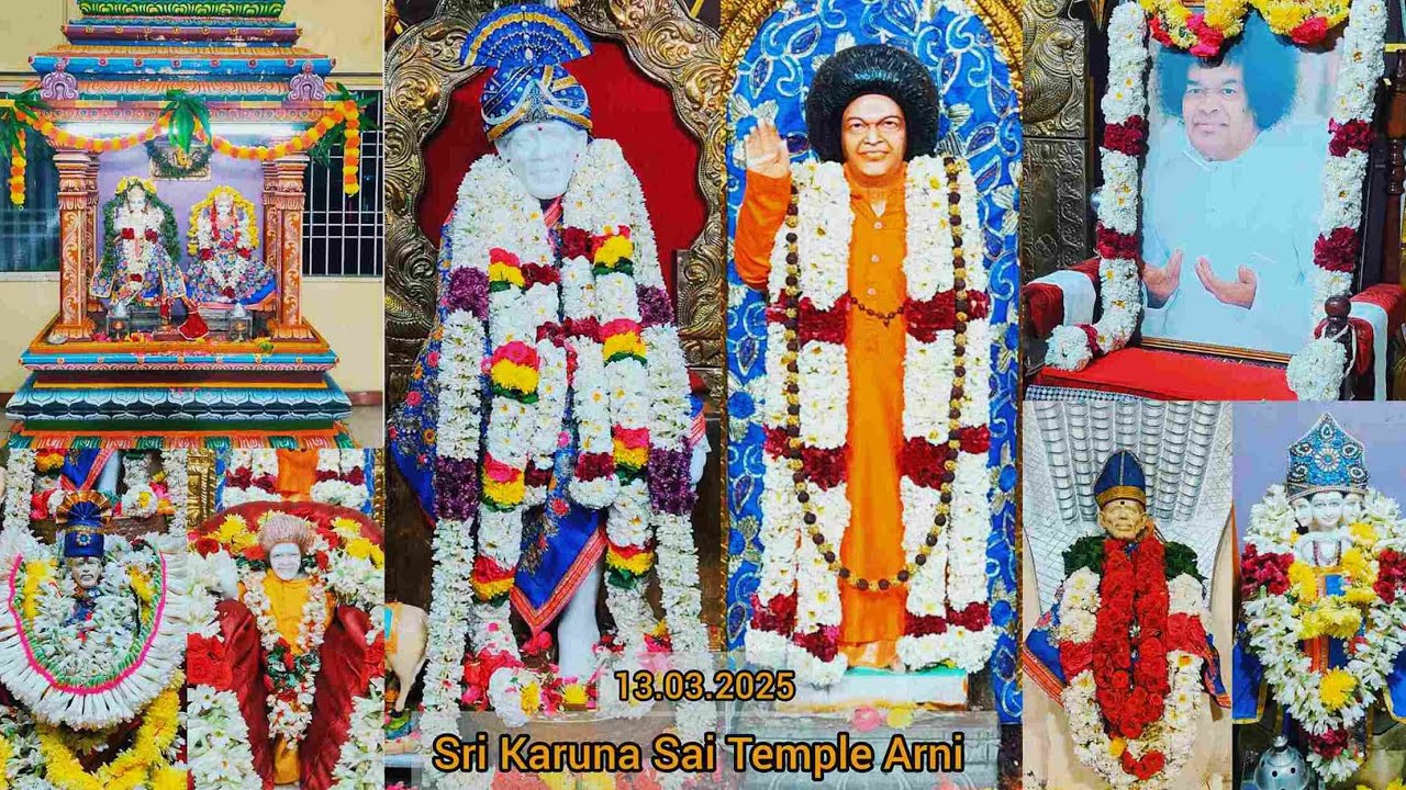 Sri Karuna Sai Temple Arni | Sri Sathya Sai Seva Samithi | Sai Arathi ...