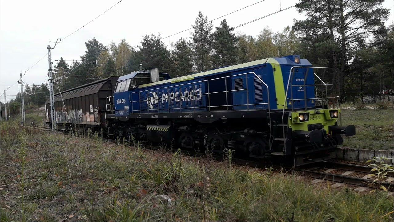 Jaworzno Sz. Lokomotywownia - 3 pociągi PKP Cargo | SM42-1301 & SM42-1317 | ET41-031 | ST48-079 ...
