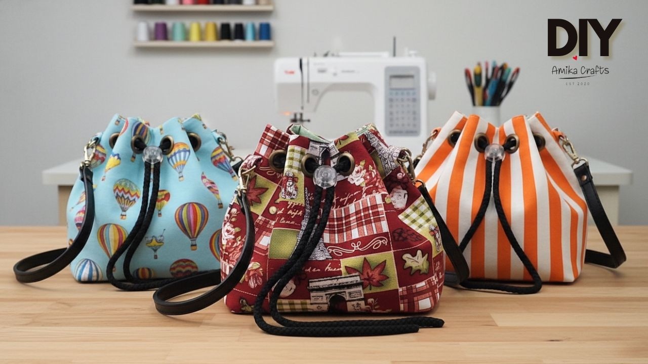 How to make a cute bucket bag. Easy tutorial. - YouTube