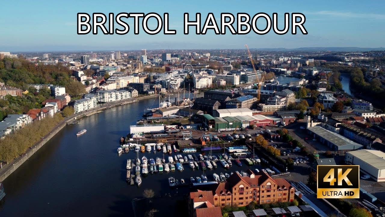 Bristol harbourside, England - 4K DJI mini 2 Drone Footage - YouTube