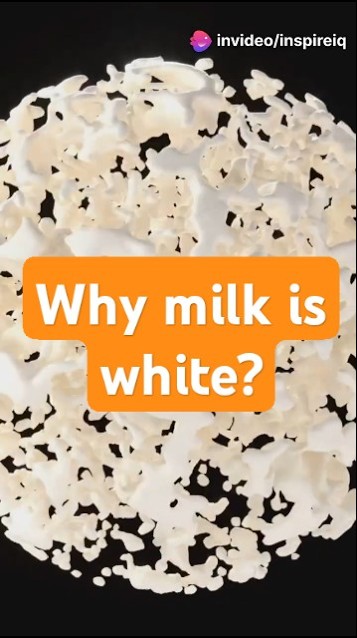 Why is Milk White ? #trending #science #shorts #shortvideo #nature # ...