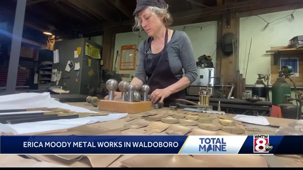 Made in Maine: Erica Moody Metal Works - YouTube