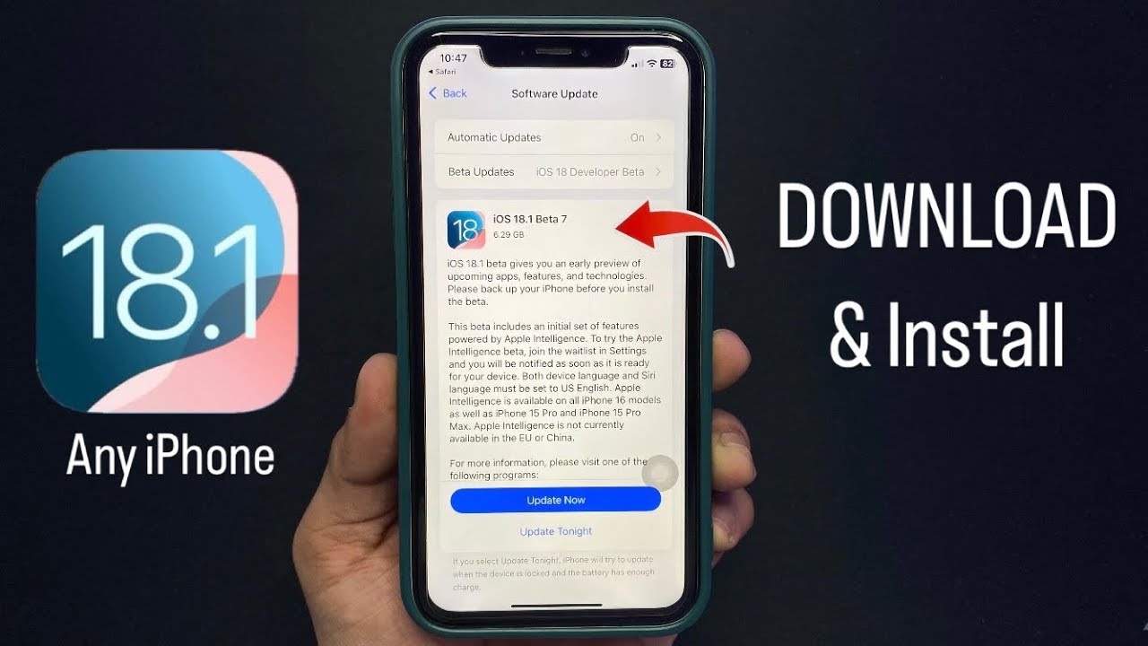 How To Install iOS 18.1 on any iPhone - Download iOS 18.1 on any iPhone ...