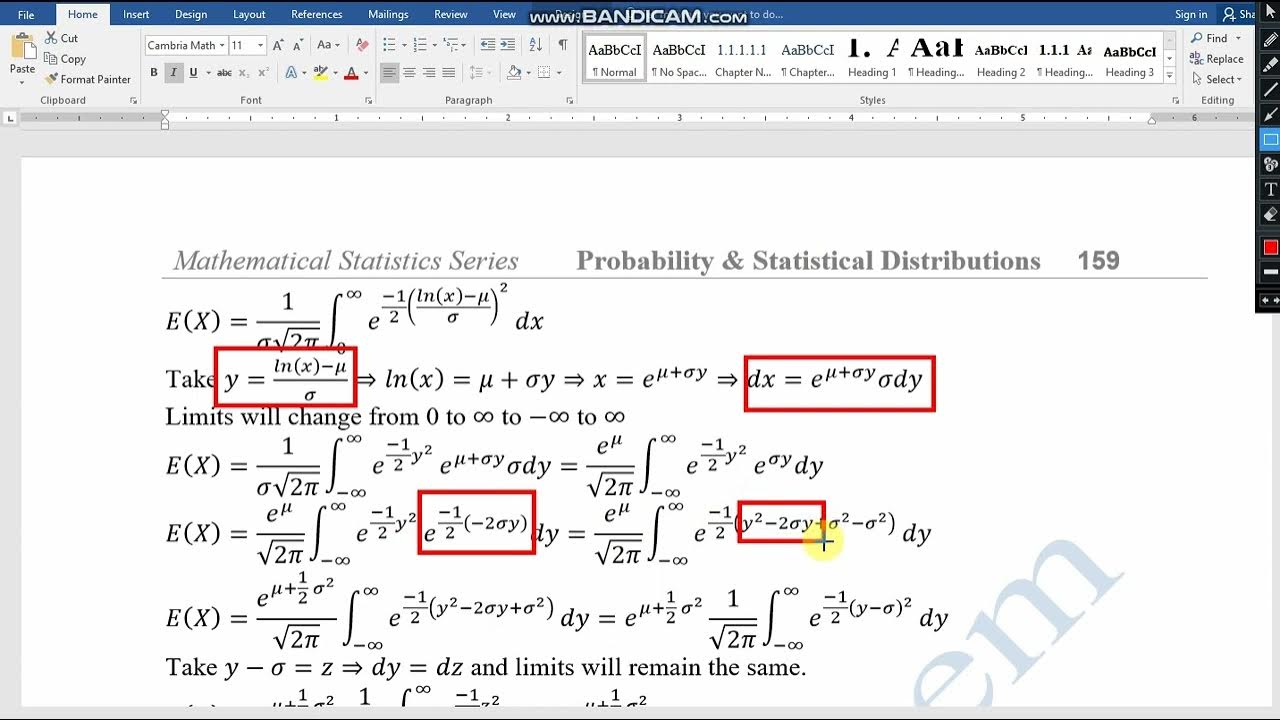 Lognormal Distribution 2/6 - YouTube