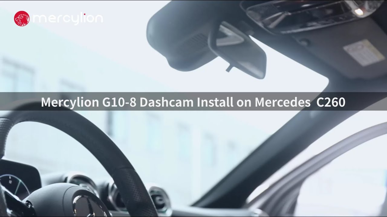 Mercylion G10-8 Dashcam Installation Guide| Mercedes 2021 C260 | Plug-and-Play to Rain Sensor ...