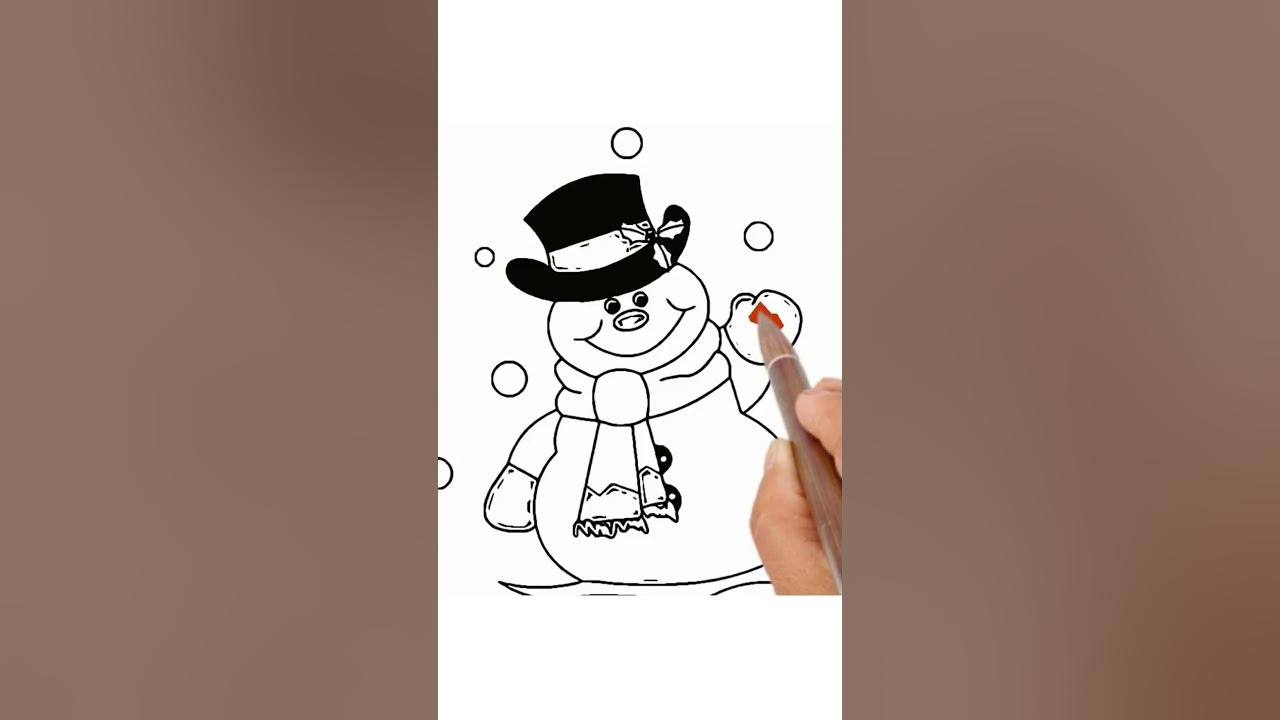 Comment dessiner un bonhomme de neige facilement Drawing, Painting ...