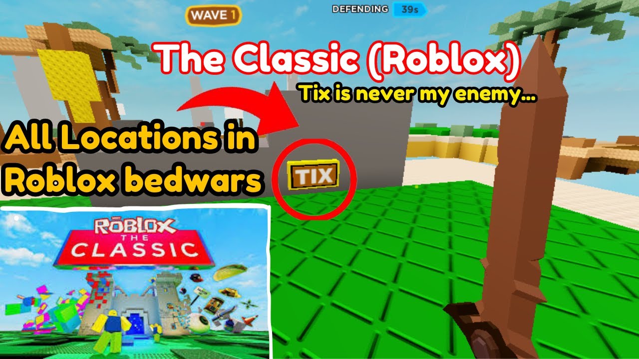 All 10 Tix Location In Roblox Bedwars (The Classic Event) - YouTube