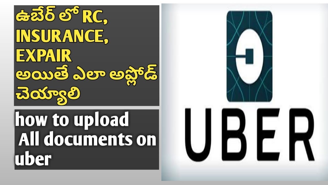 How to upload ,RC , insurance , documents in Uber telugu //re upload ...