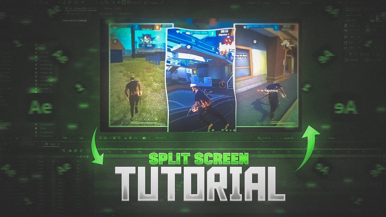 Next Level Split Screen Transition In After Effects | Free Fire Montage ...