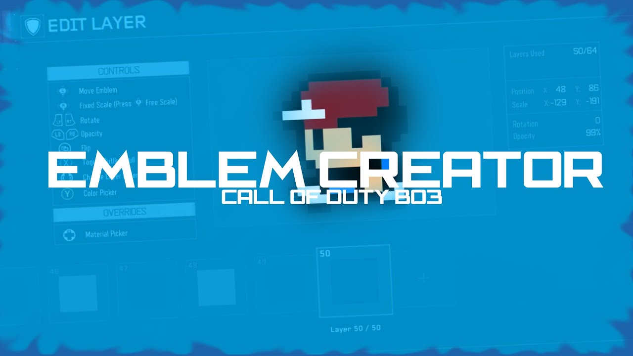 Call Of Duty Black ops III - Emblem creator - Mario - YouTube