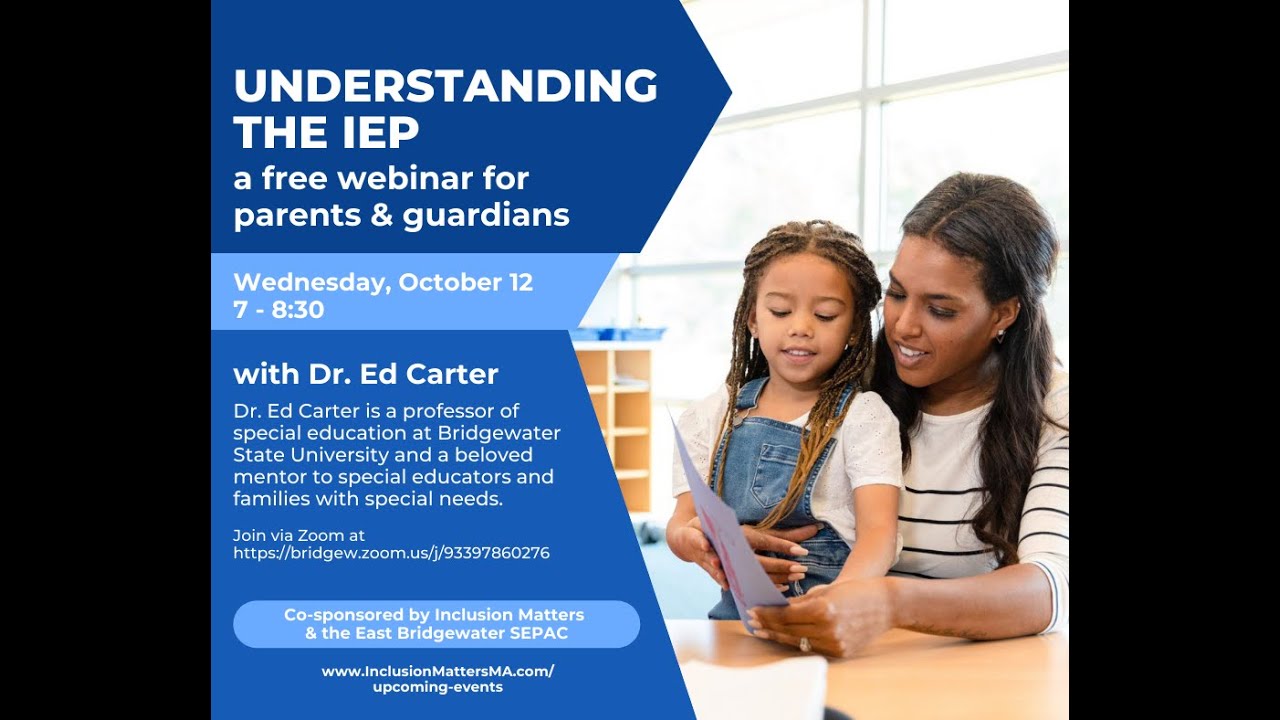 Understanding the IEP with Dr. Ed Carter - YouTube