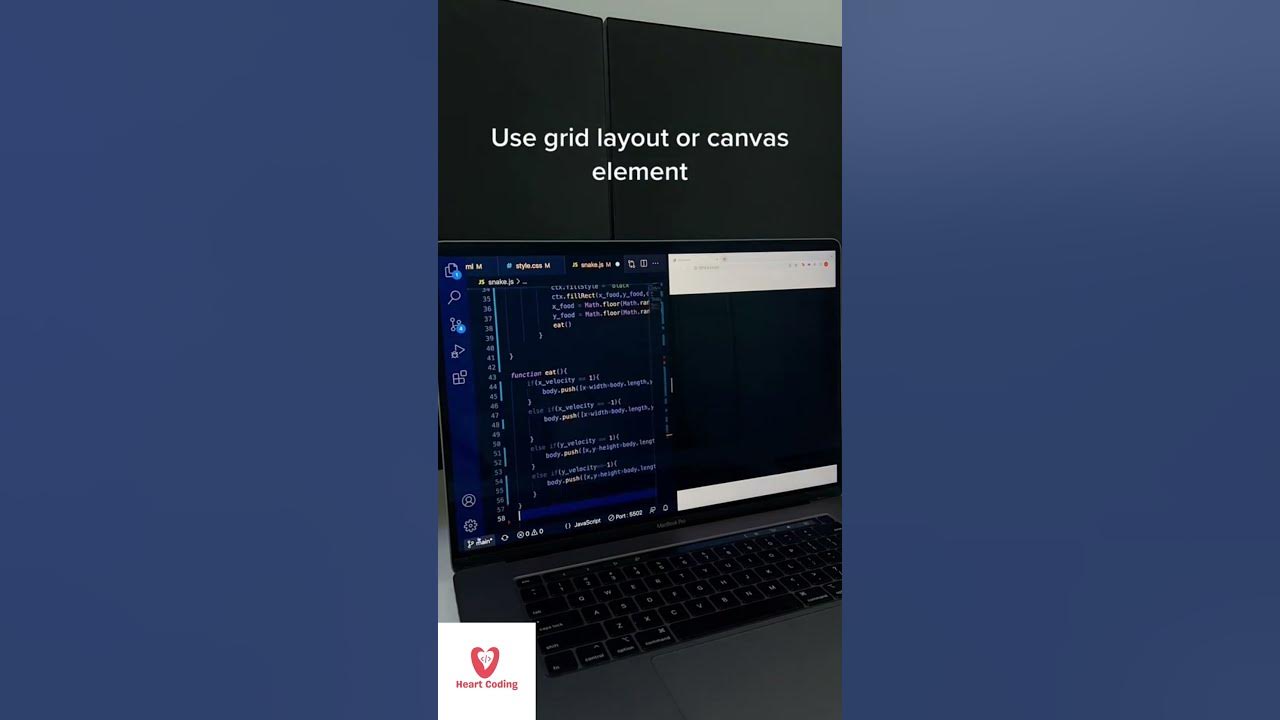 Make Snake Game using JavaScript! 👨🏼‍💻 #code #developer # ...