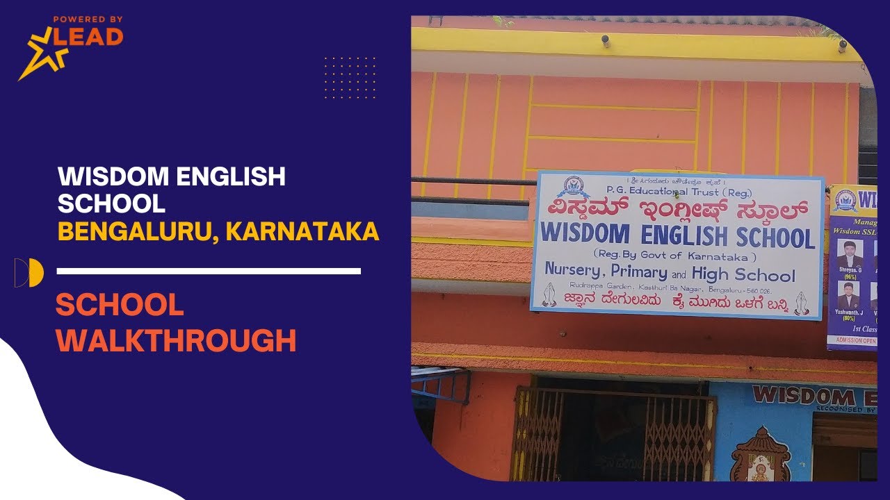Wisdom English School, Bengaluru, Karnataka | School Campus Tour 2022 ...