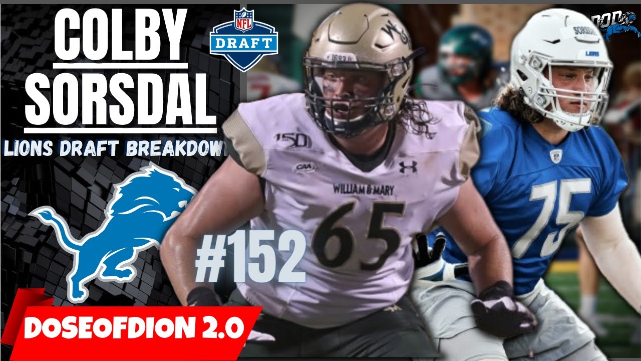 TWITCHED UP Target Finder Colby Sorsdal: Detroit Lions Draft Breakdown ...