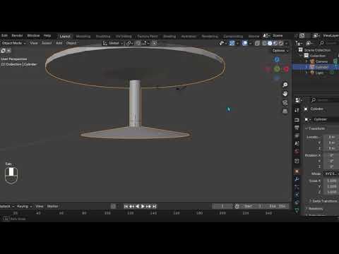 Creating a Table in Blender | 3D Modeling | #3dmodeling ...