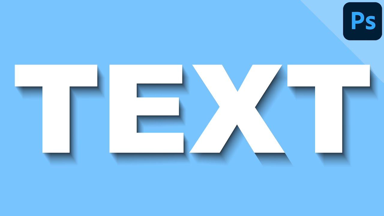 Create a text shadow (without using drop shadow) | PHOTOSHOP TUTORIAL ...