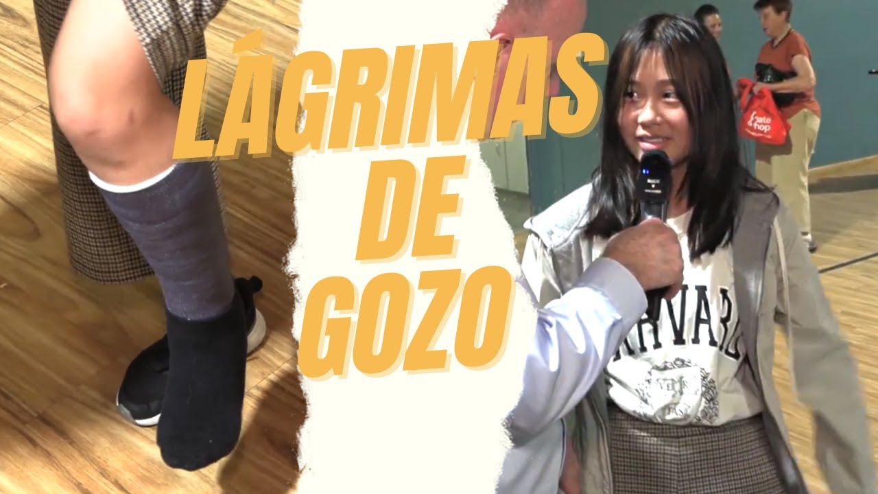 Joven llora cuando se da cuenta de que su tobillo roto está sanado ...