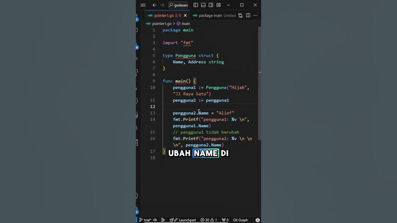 Passing by value Golang #coding #golang #golangprogramming #programming - YouTube