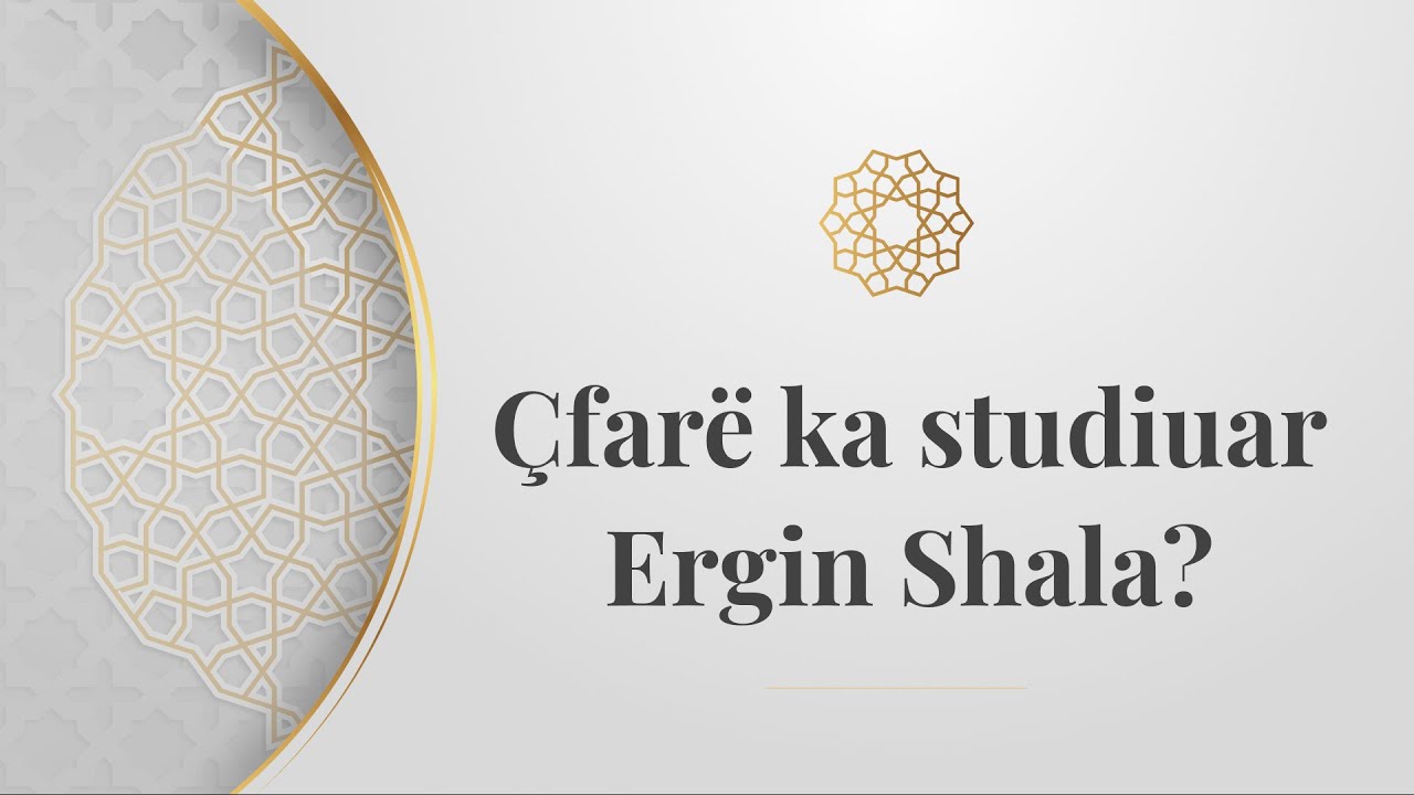 Çfarë ka studiuar Ergin Shala? - YouTube