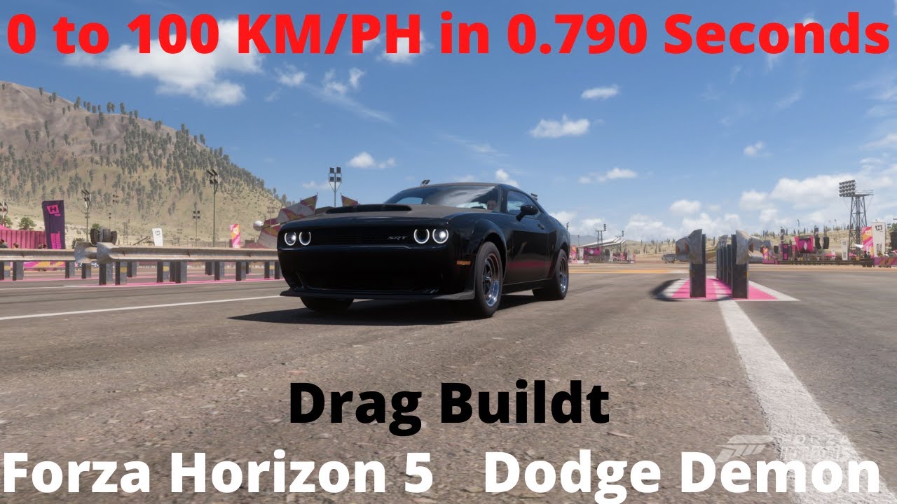 Fastest Dodge Demon Drag Tune In FH5 - YouTube