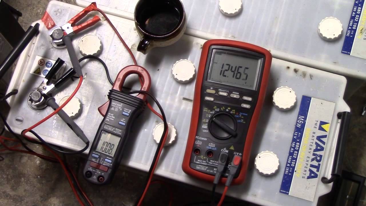 Testing the oldest solar batteries before discarding them - YouTube