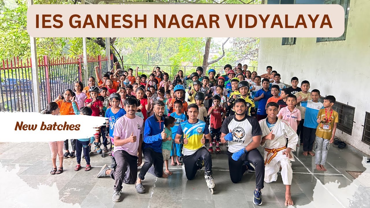 SKATING LESSONS AT IES GANESH NAGAR VIDYALAYA,TITWALA #inlineskating # ...