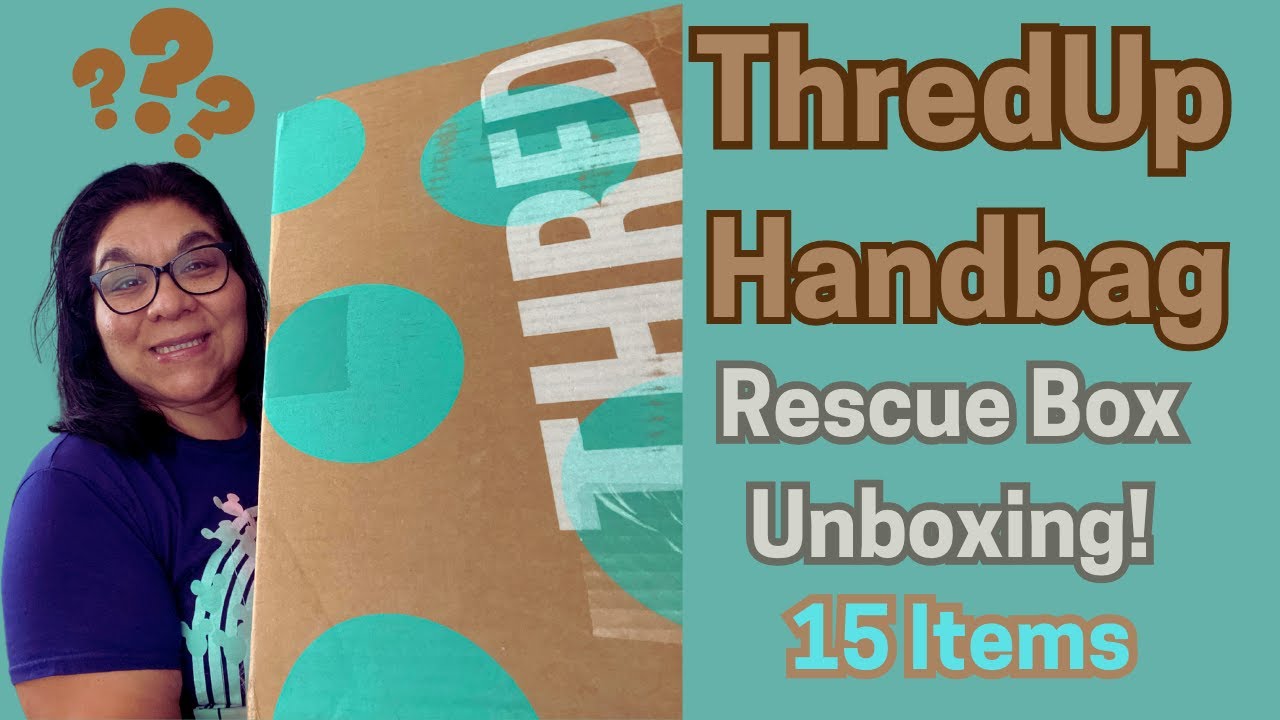 ThredUp 15 Piece Handbag Rescue Box Unboxing - YouTube