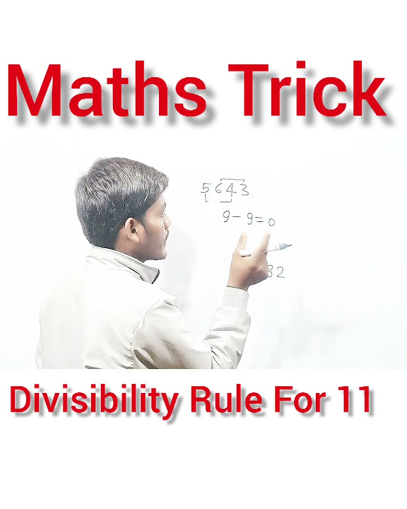 Divisibility Short Trick||Divisibility Rule For 11 - YouTube