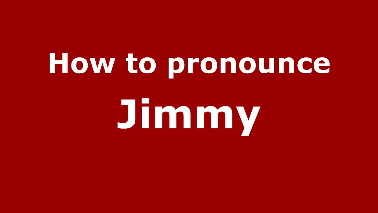 How to pronounce Jimmy (Colombian Spanish/Colombia) - PronounceNames ...
