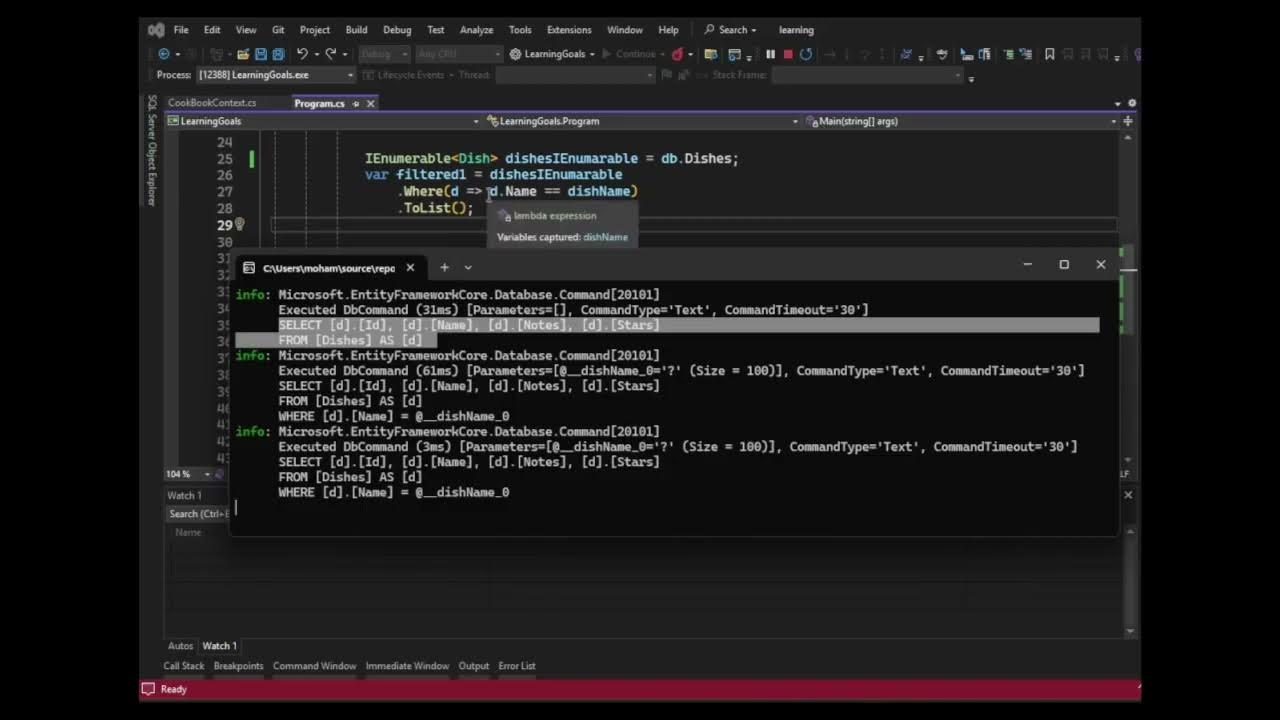 Entity Framework Performance Tips: IEnumerable vs IQueryable and How to Log SQL Queries - YouTube