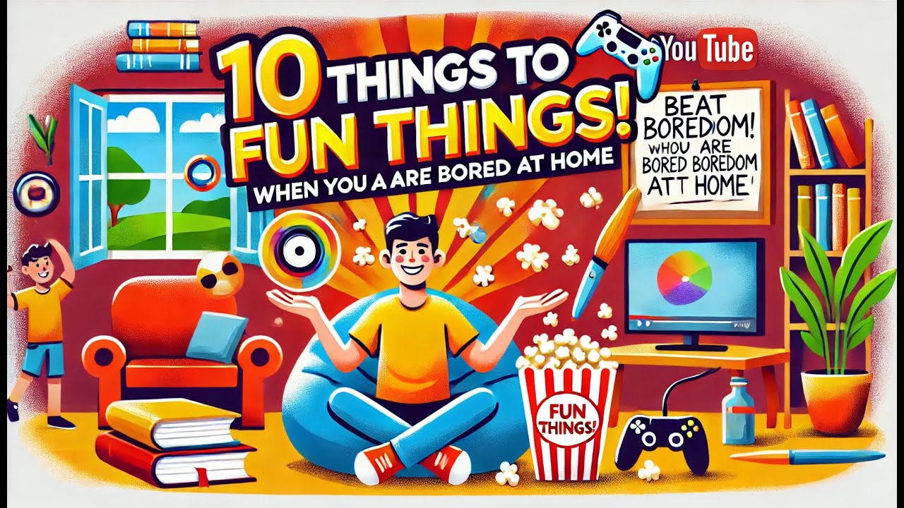 10 things to do when you are bored at home - YouTube
