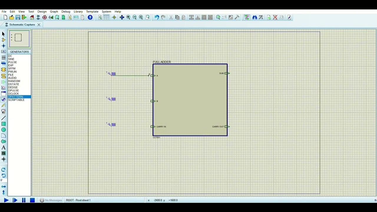 TASK 3:FULL ADDER CIRCUIT USING SUB CIRCUIT MODE - YouTube