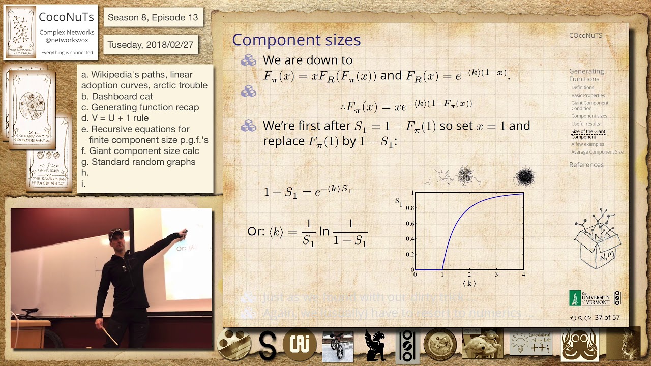 S8E13g: Component size distributions for standard random graphs - YouTube