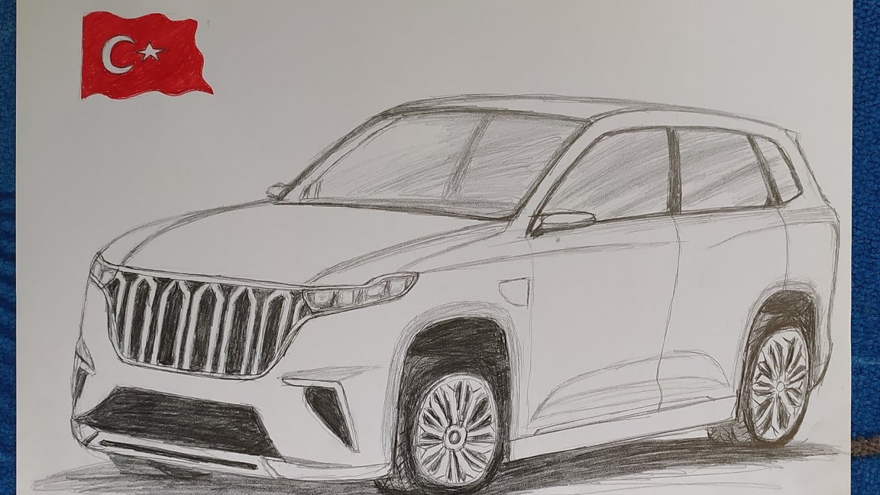 29 Ekim Cumhuriyet Bayramına Özel Togg Çizimim/ Togg Nasıl Çizilir ...