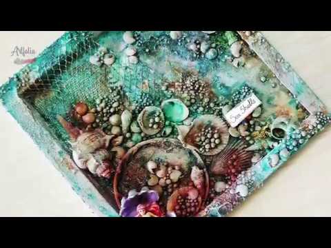 Assorted Sea Shells | Mixed Media Art | ArtfoliobyIndu - YouTube