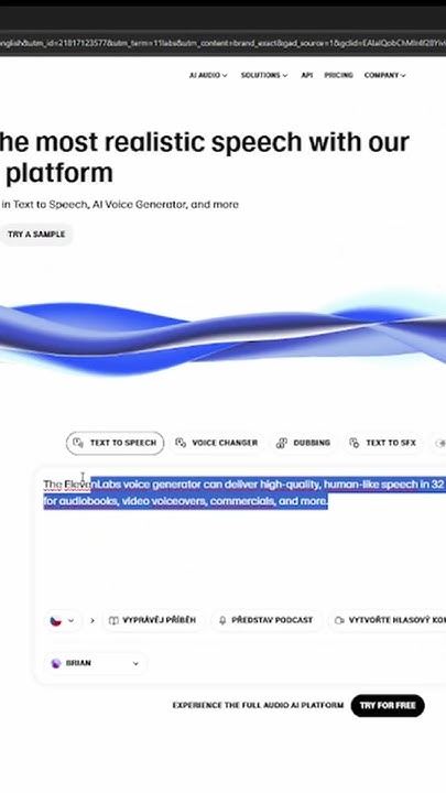 how to create ai voice #ai - YouTube