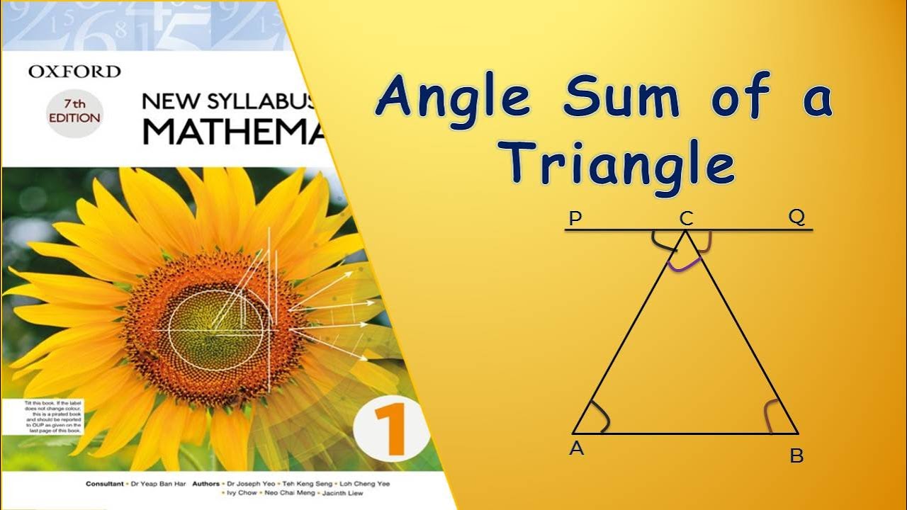Proof of the Sum of Angles of a Triangle is equal to 180 Degrees ...