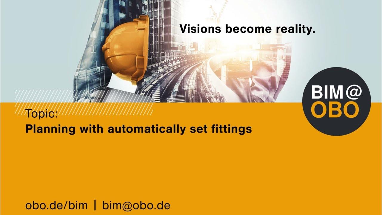 BIM@OBO - BIM planning with manually set cable tray fittings - YouTube