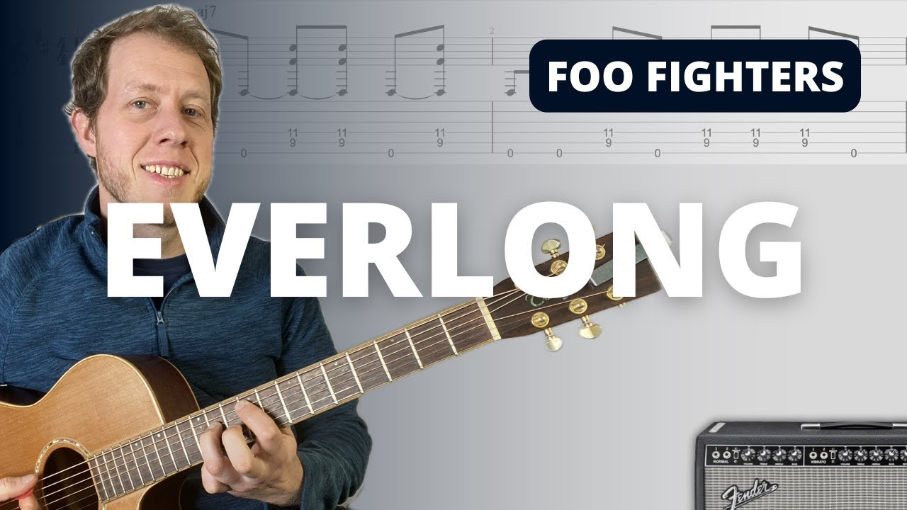 Everlong Acoustic Guitar Tutorial - YouTube