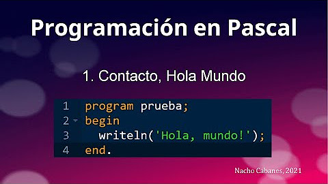 Pascal - Introducción a la programación - YouTube