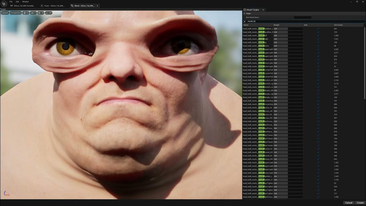 Create custom Meta Human DNA Bone Expressions from Morph Targets - YouTube