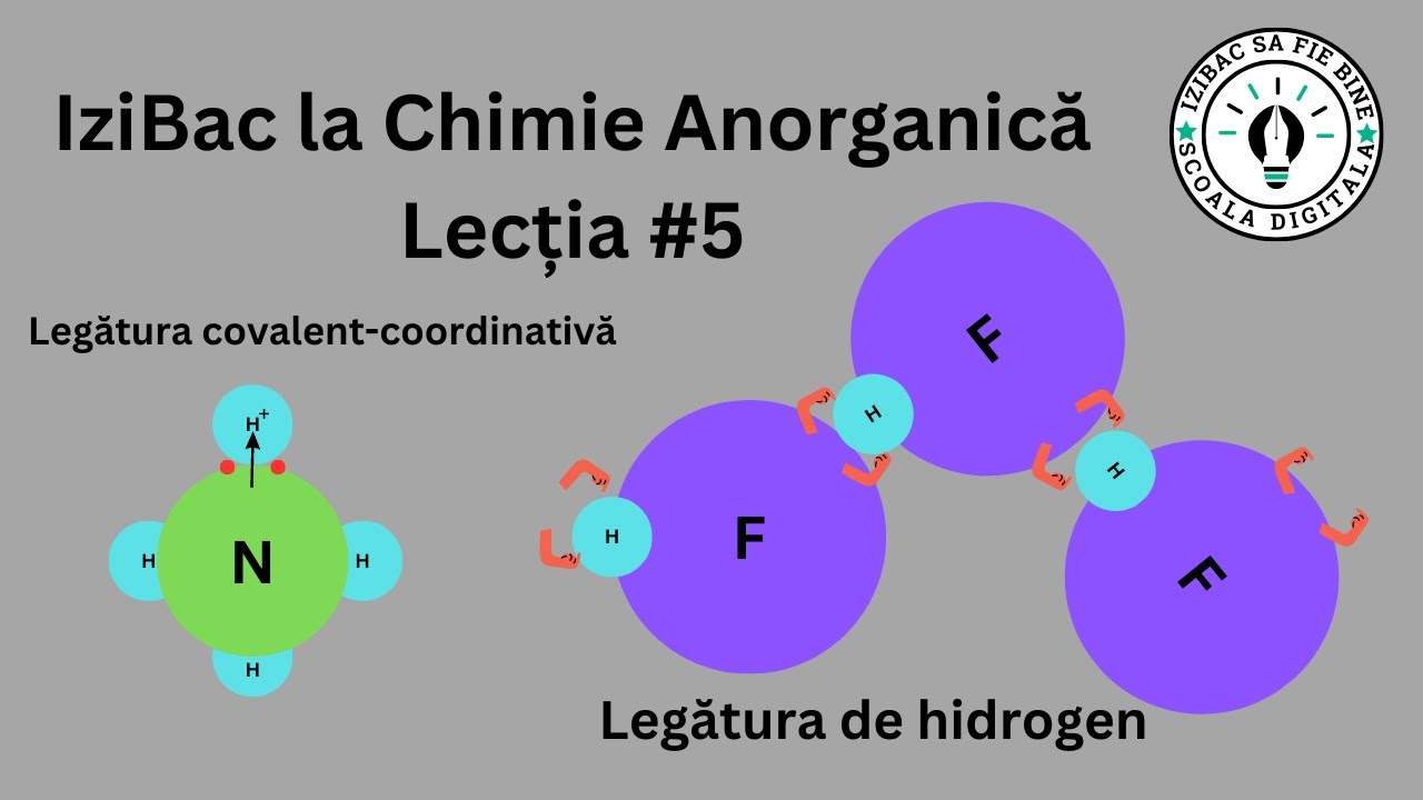 Legatura Covalent-Coordinativa, Legatura de Hidrogen | Lecția #5 ...